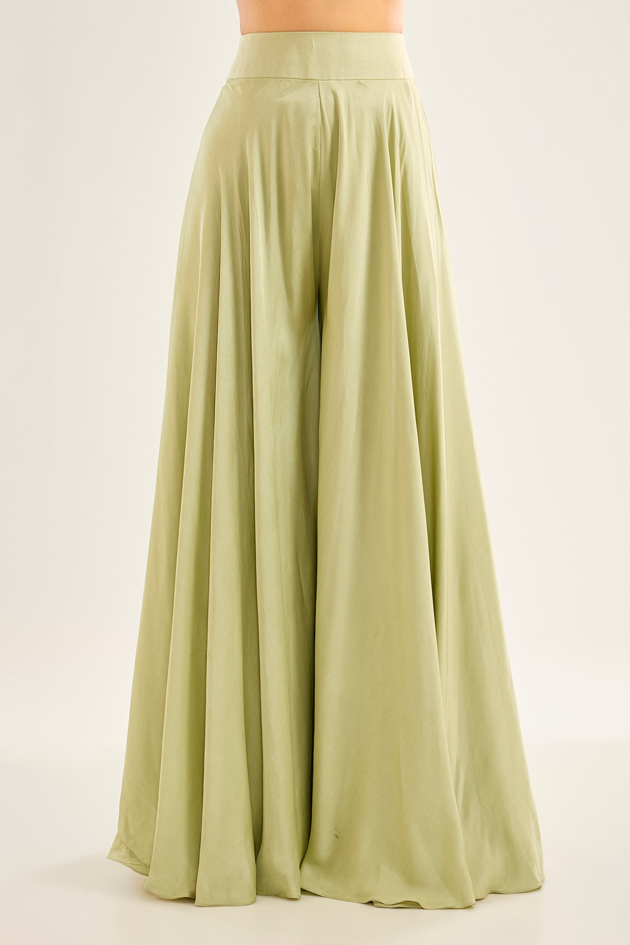 Sage Green Silk Sharara Set by Neha Mehta Couture at Pernia's Pop Up ...