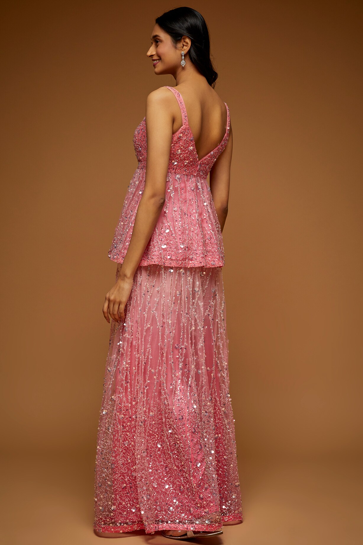 Rosewater Tulle Embroidered Sharara Set by Neeta Lulla at Pernia's Pop ...