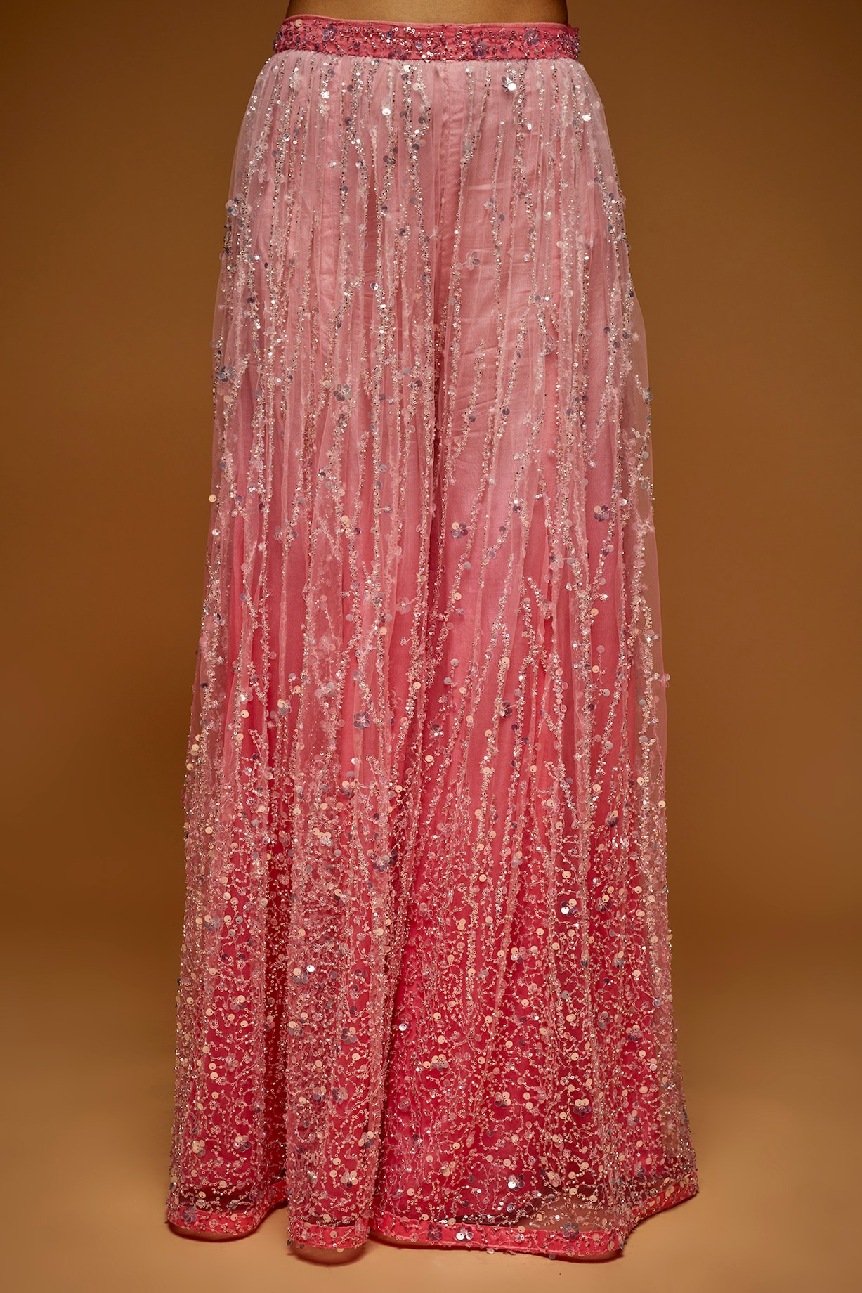 Rosewater Tulle Embroidered Sharara Set by Neeta Lulla at Pernia's Pop ...