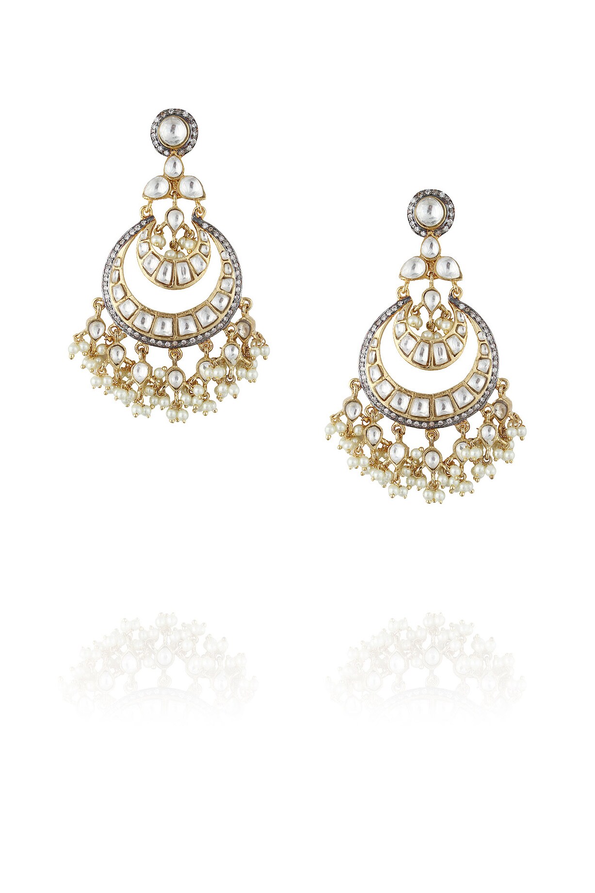 Nepra by Neha Goel presents Gold plated kundan and pearl coupled ...