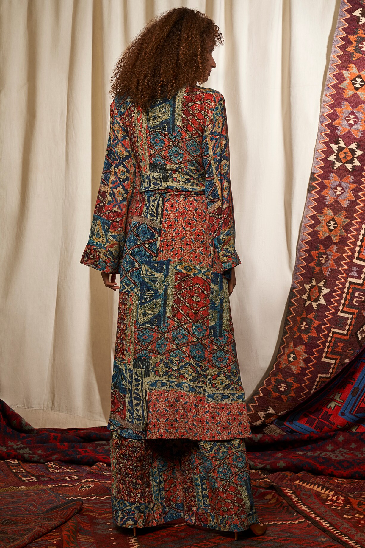 Multi Colored Tunic With Belt by Nikita Mhaisalkar at Pernia's Pop Up ...