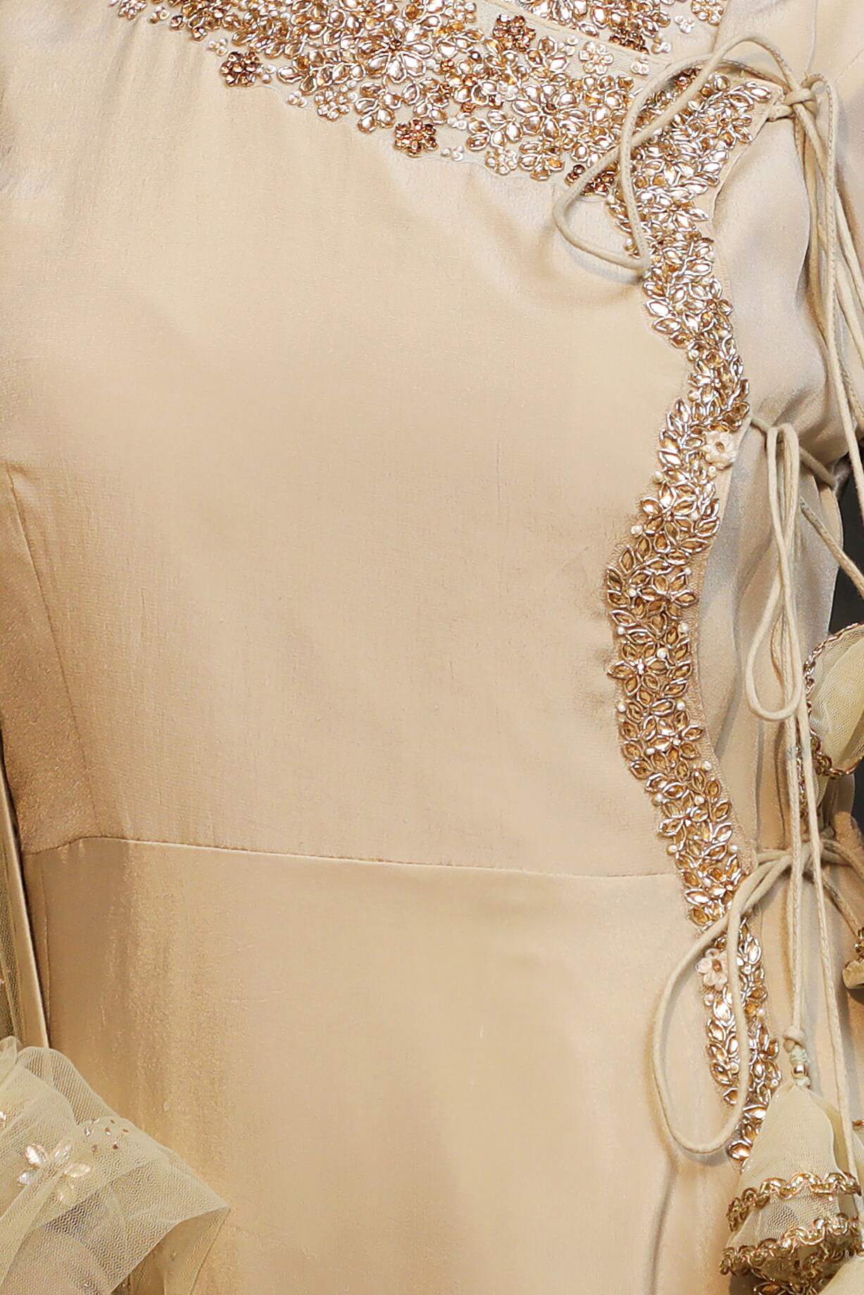 Antique Jade Embroidered Angrakha Kurta Set by Nikasha at Pernia's Pop ...