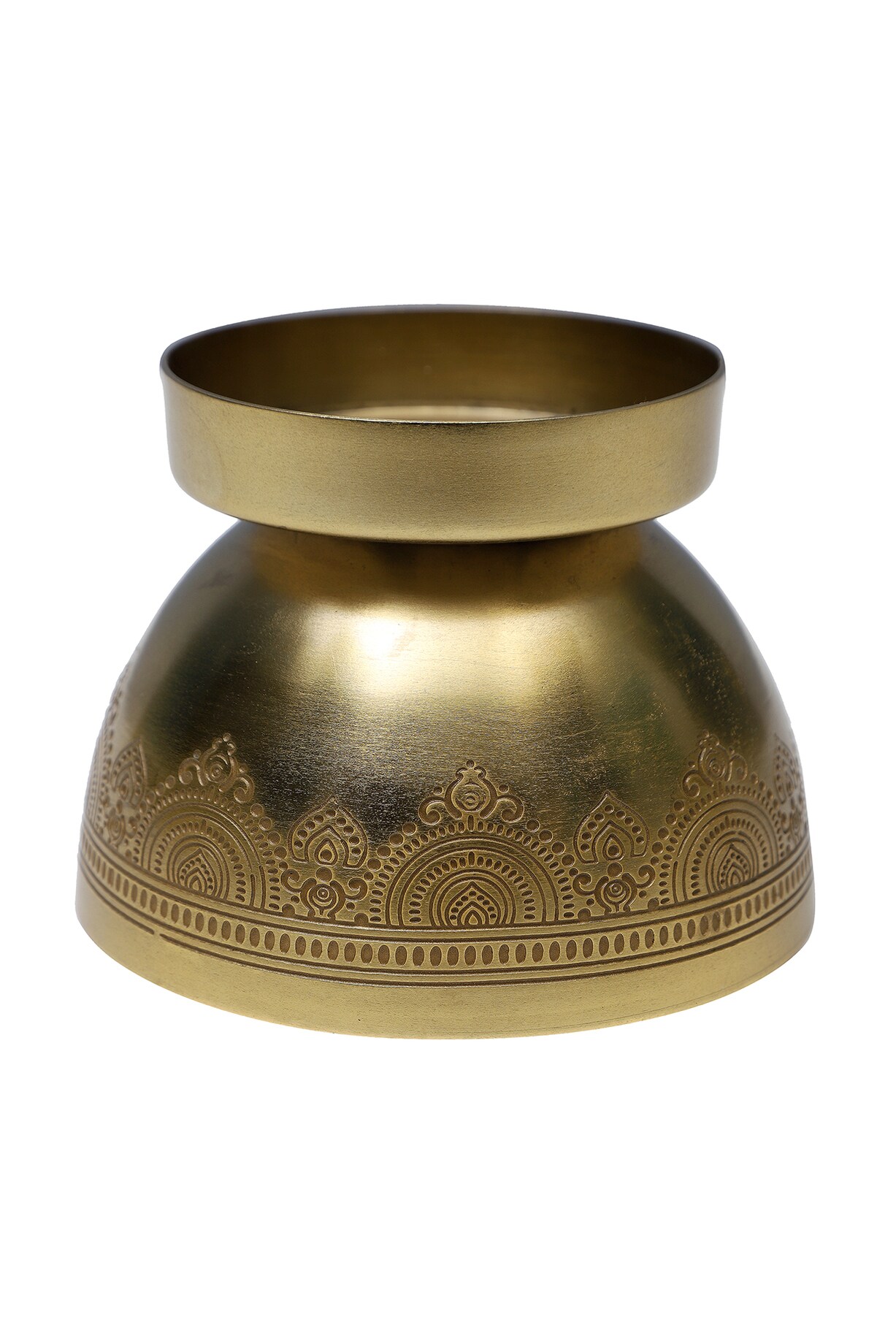 Brass Plated Hand Etched Candle Stand Design by Nakshikathaa at Pernia ...