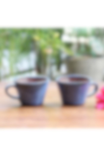 Blue Studio Pottery V-Shaped Cups (200 Ml) (Set of 2) Design by Nakshikathaa at Pernia's Pop Up ...