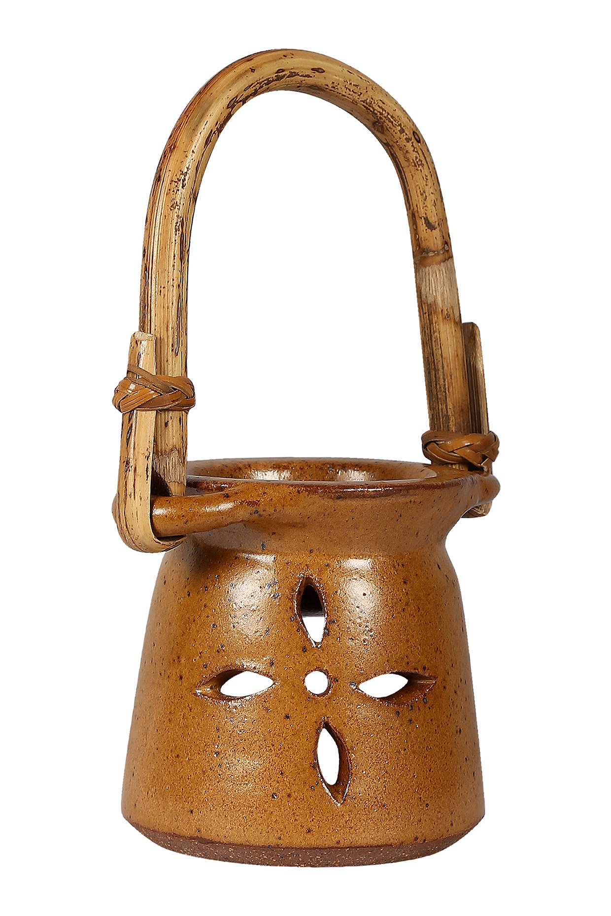 Yellow Hand Crafted Diffuser With Cane Handle by Nakshikathaa at Pernia ...