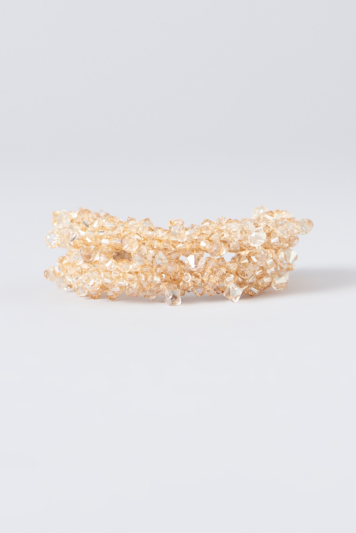 Champagne Gold Xillion Swarovski Crystal Bracelet by Nour at Pernia's Pop Up Shop 2025