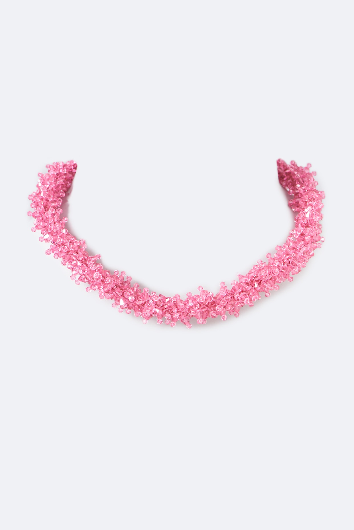 Rose Pink Xillion Swarovski Crystal Choker Necklace by Nour at Pernia's ...