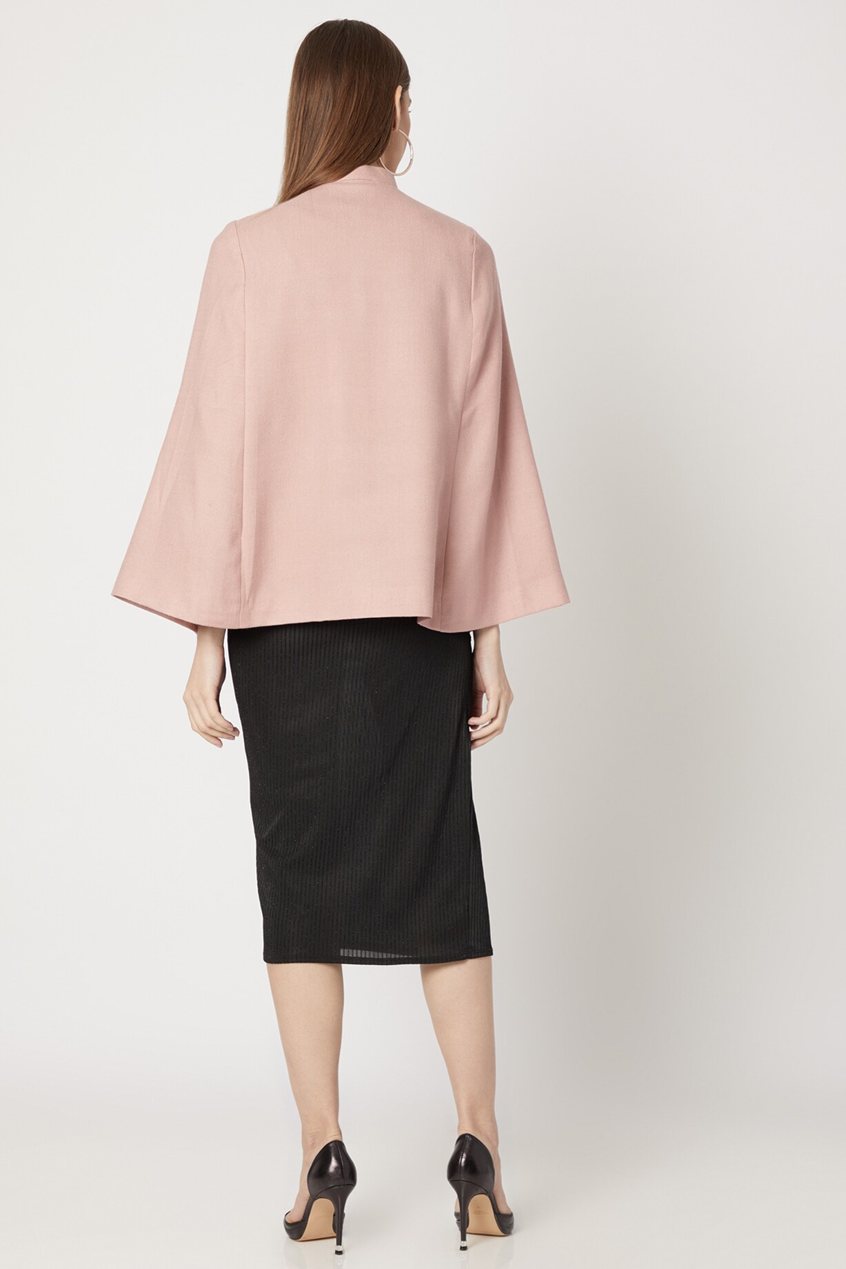 Blush Pink Hand Embroidered Cape by Neiza Shawls at Pernia's Pop Up ...
