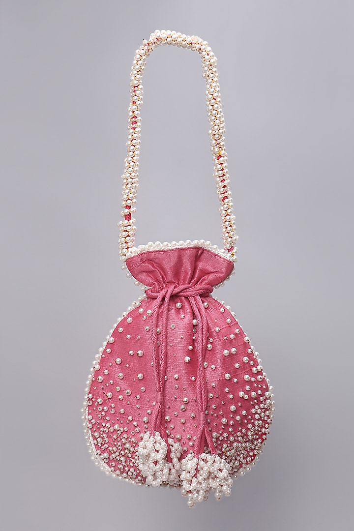Pink Pearl Embellished Potli Design by Ornatte at Pernia's Pop Up Shop 2026