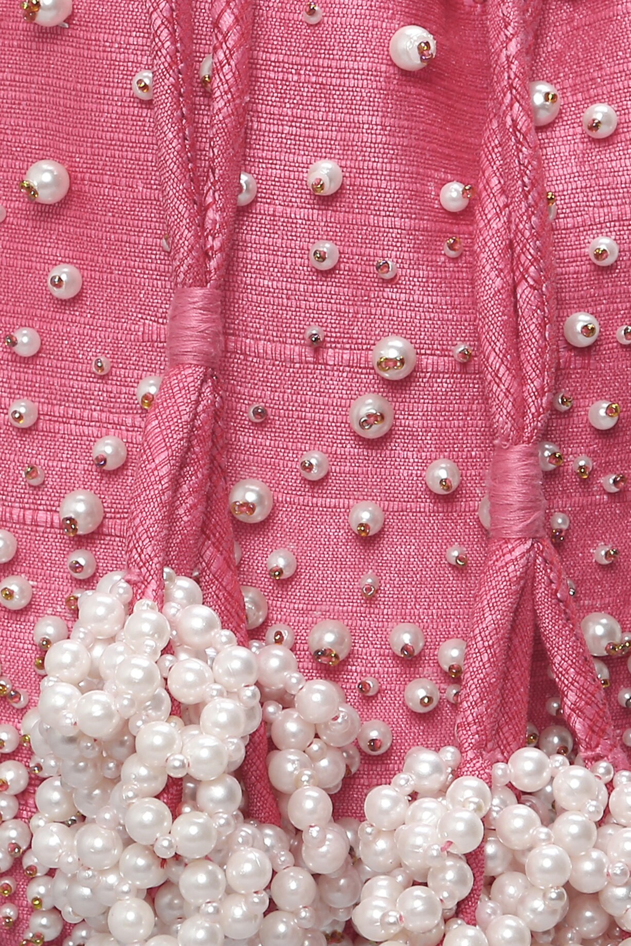 Pink Pearl Embellished Potli by Ornatte at Pernia's Pop Up Shop 2025