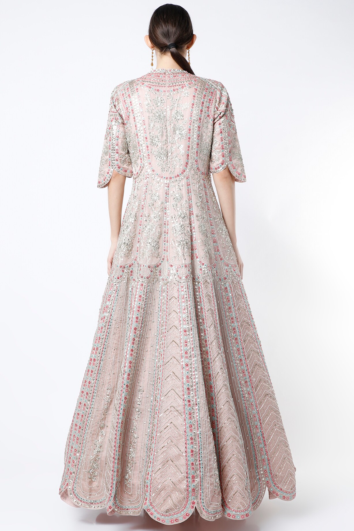 Sepia Rose Organza Gown by OSAA By Adarsh at Pernia's Pop Up Shop 2025