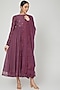 Jamuni Purple Embroidered Anarkali With Dupatta Design by Paulmi ...