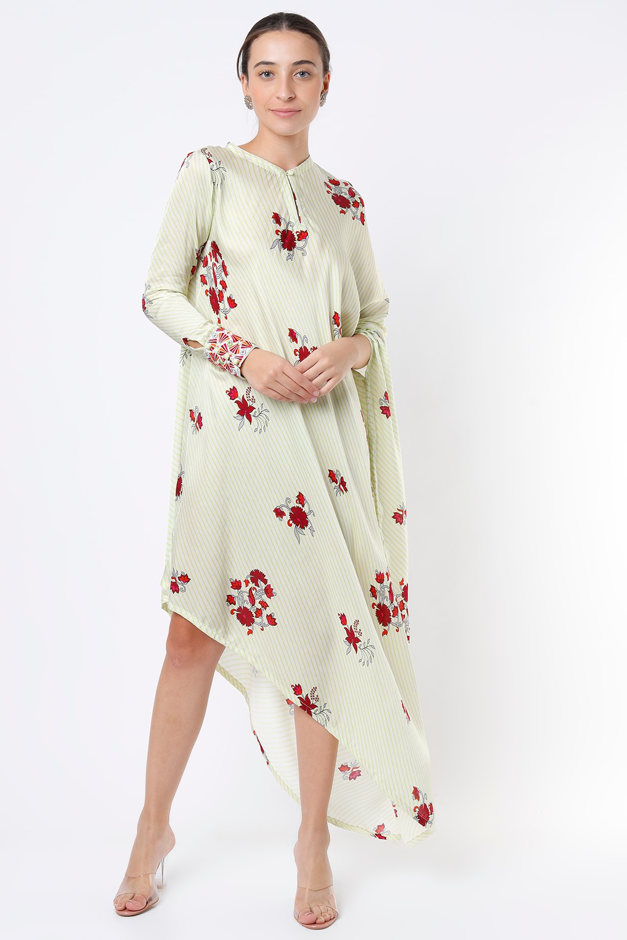 Light Green Printed Tunic by Punit Balana at Pernia's Pop Up Shop 2025