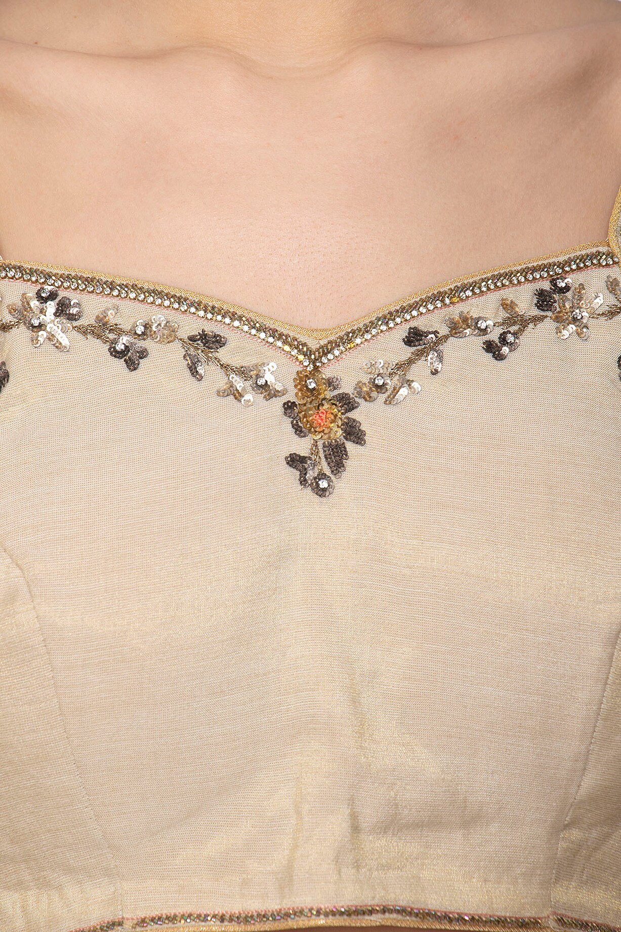 Beige banarasi lehenga set by Poonam Dubey Designs at Pernia's Pop Up ...