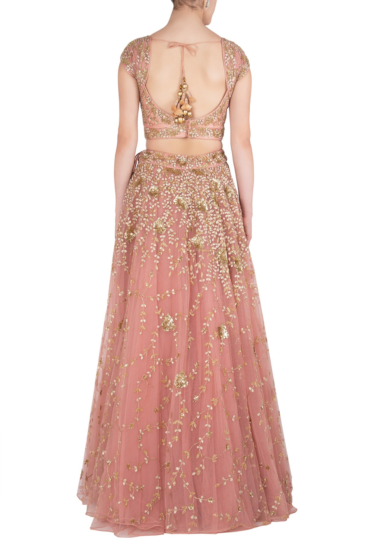 Rose pink embellished lehenga set available only at Pernia's Pop Up ...