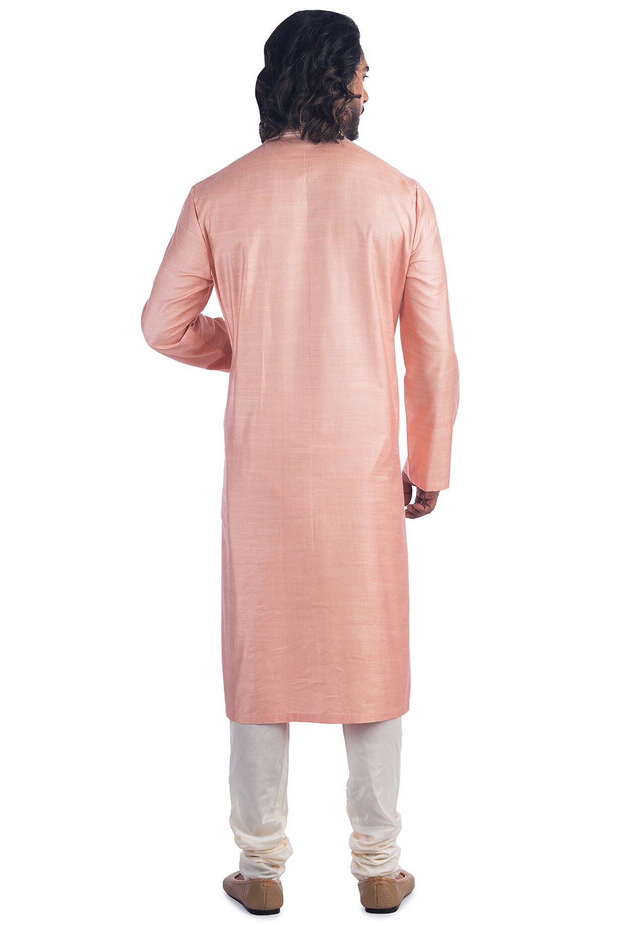 Pink Hand Embroidered Kurta Set Design by Poonam Kasera at Pernia's Pop ...