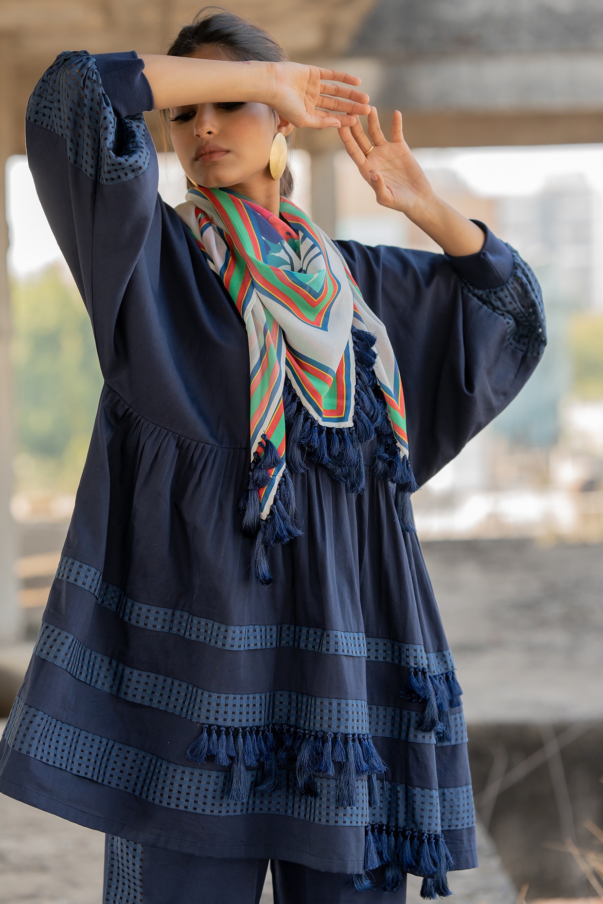 White voile scarf store