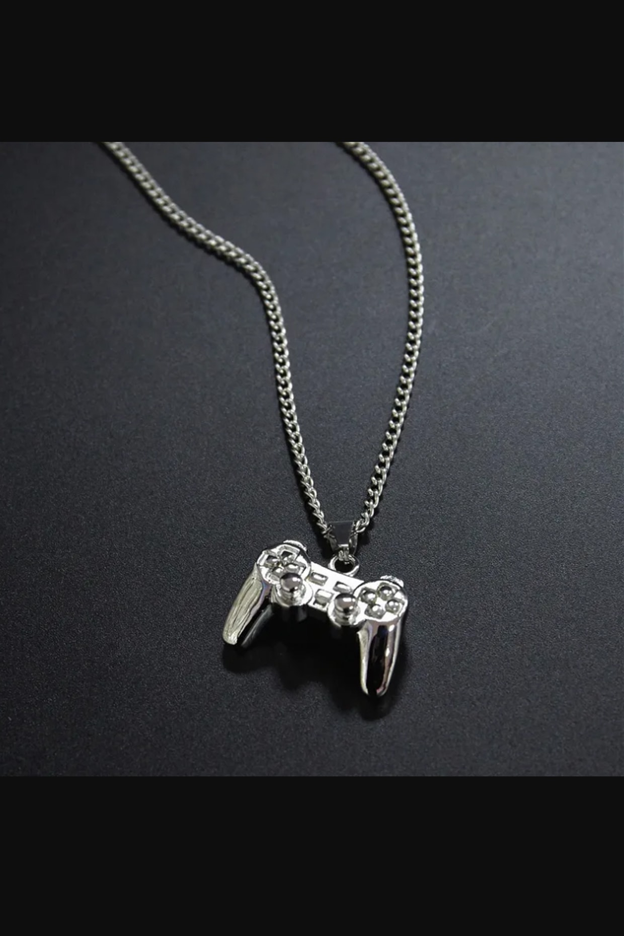 Silver Finish Video Game Necklace by Peachy Accessories at Pernia's Pop ...