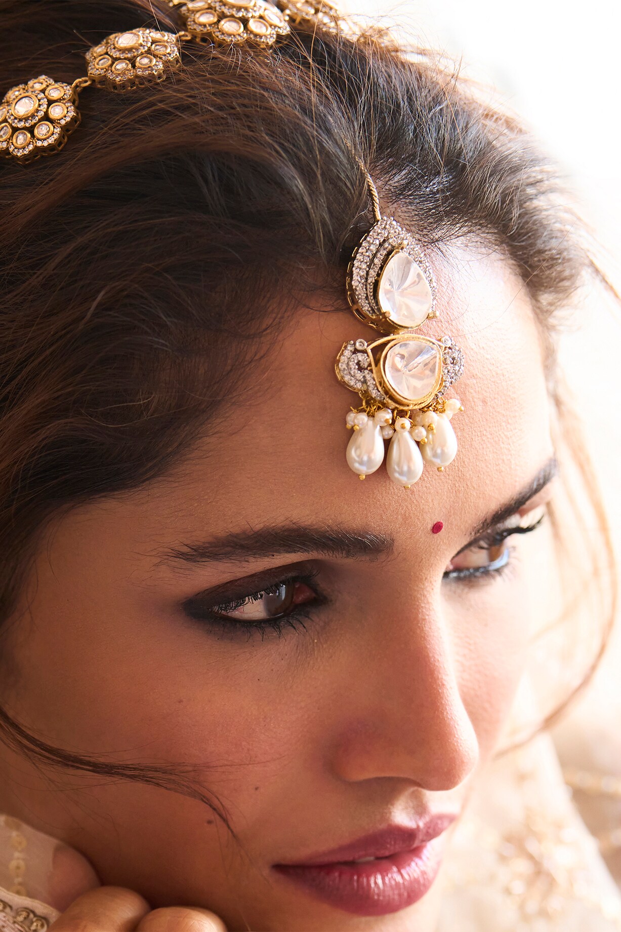 Antique Gold Plated Sheesh Patti by Preeti Mohan at Pernia's Pop Up ...