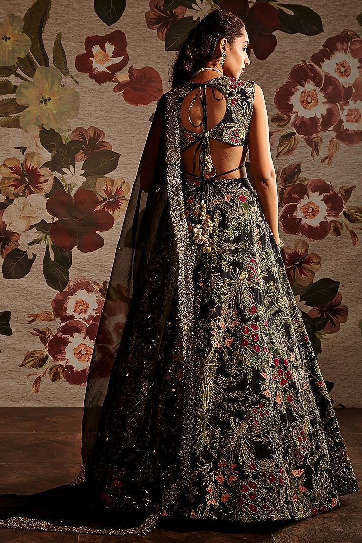 Multi-Colored Embroidered Wedding Lehenga Set by Prints By Radhika at ...