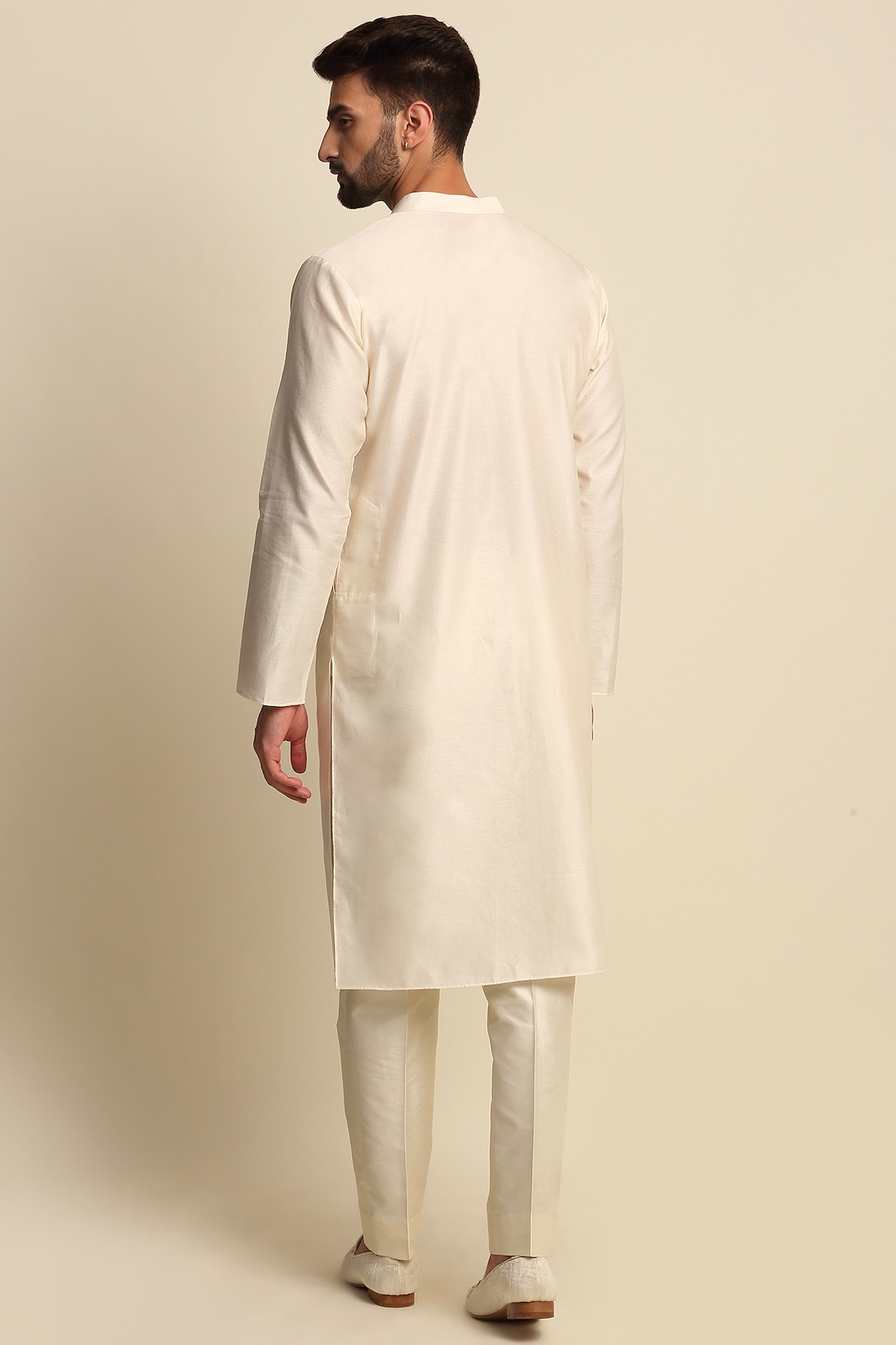 Buy Priyanka Jain Men Ivory Raw Silk & Habutai Silk Embroidered ...