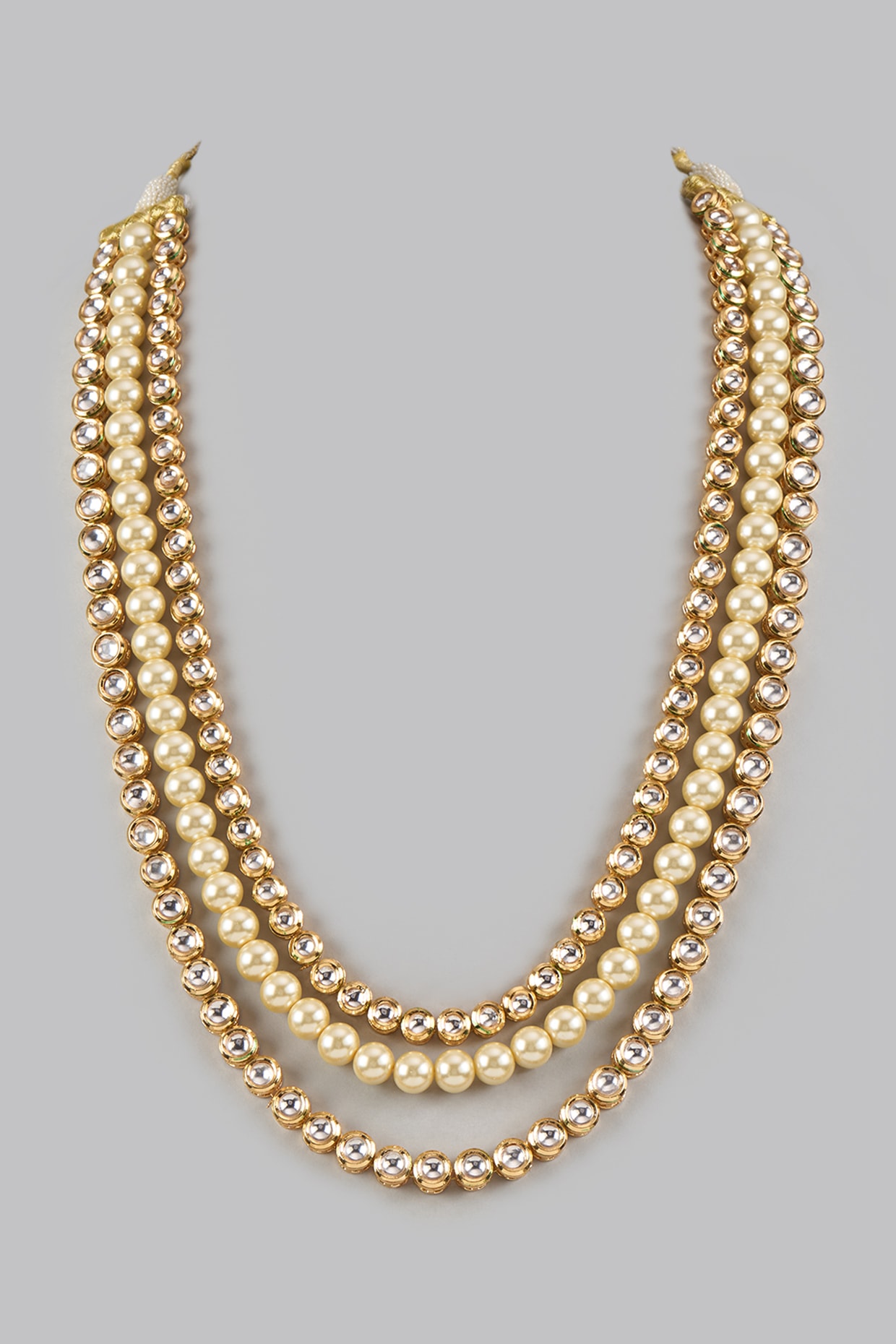 Ivory Kundan & Pearl Mala by Qbik Men at Pernia's Pop Up Shop 2025