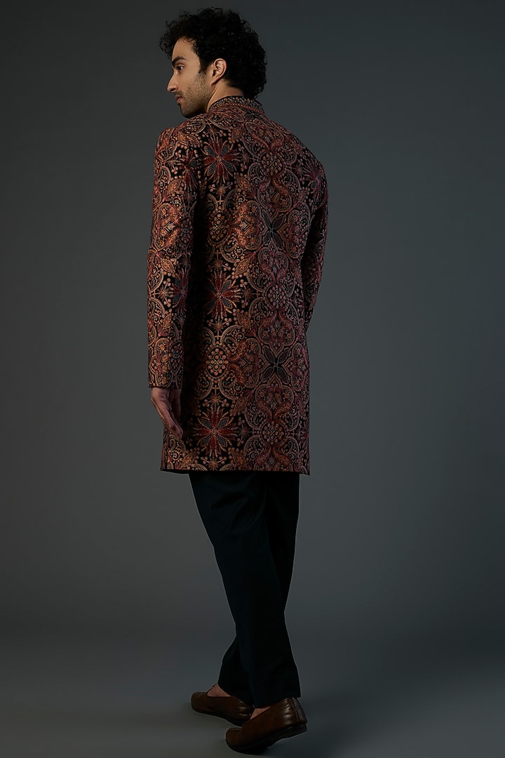 Buy Qbik Men Multi-Coloured Embroidered Indowestern Set at Pernia'sPopUpShopMen 2025