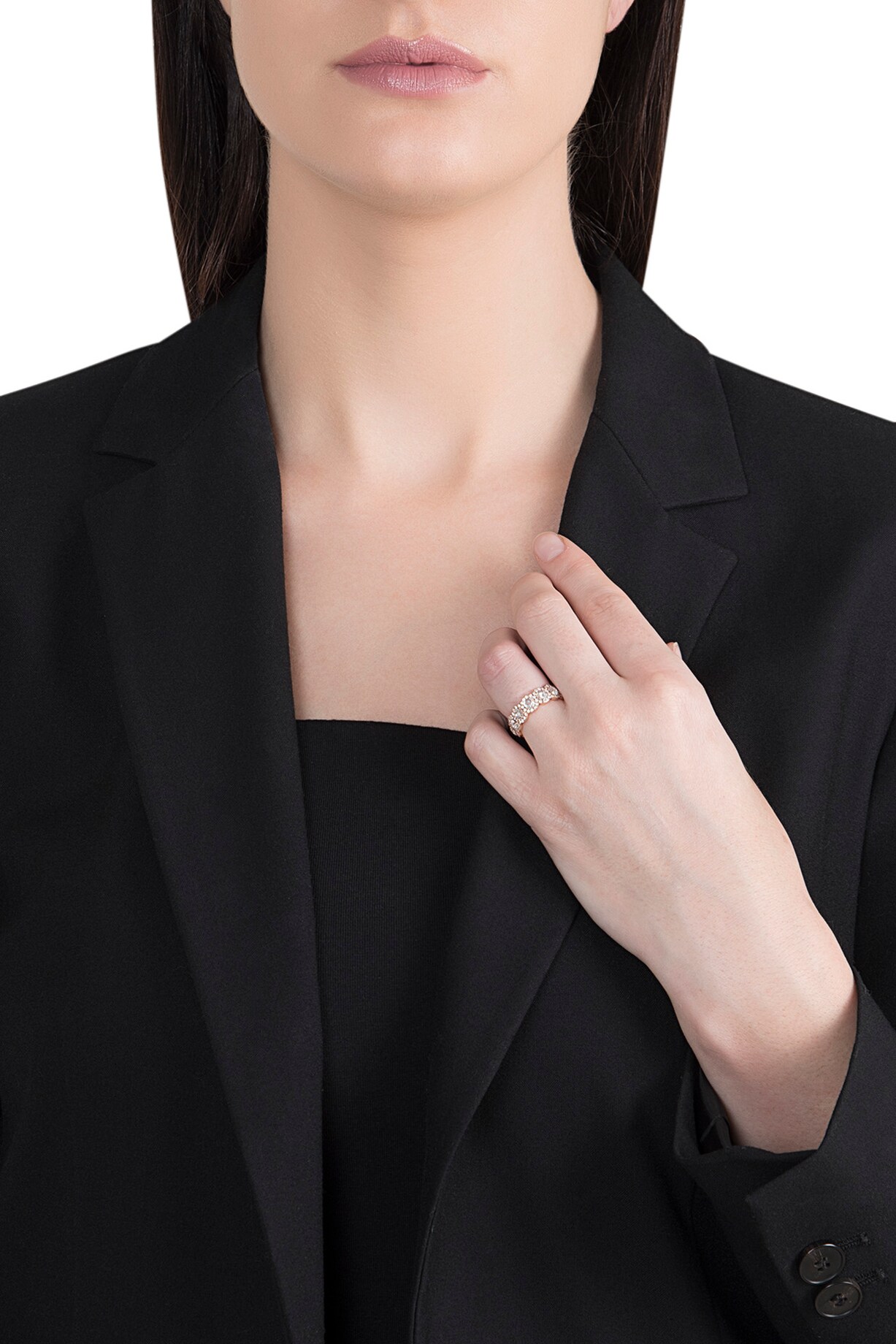 18kt Rose gold diamond infinity ring by Qira Fine Jewellery at Pernia's ...