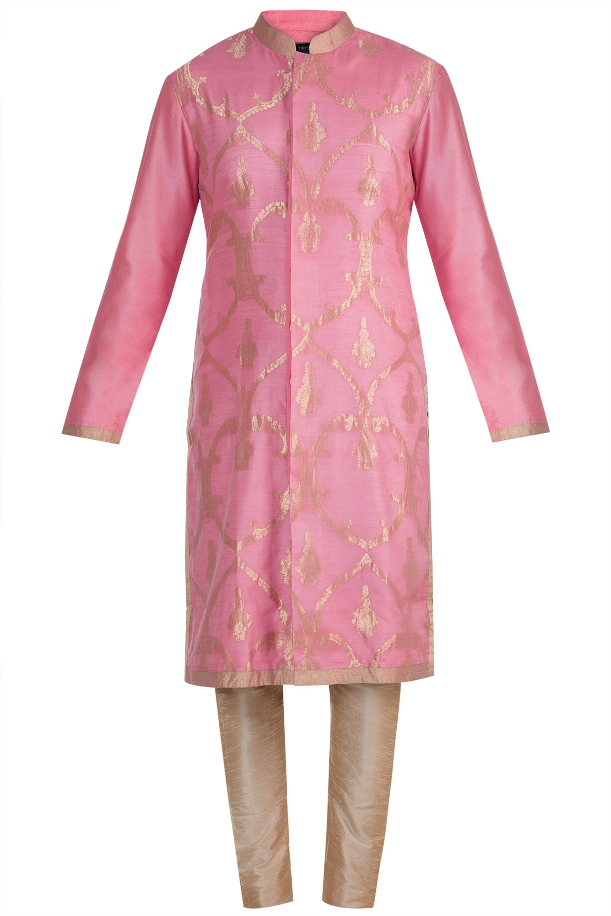 Onion Pink Embroidered Wedding Sherwani Set by Rar Studio Men at Pernia ...