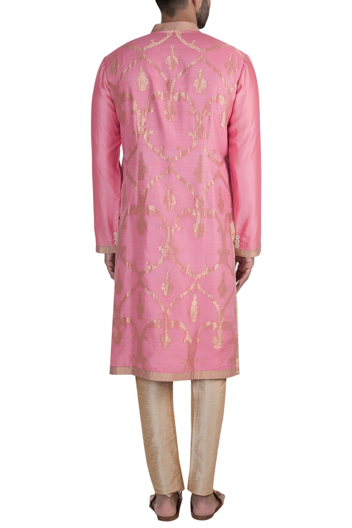 Onion Pink Embroidered Wedding Sherwani Set by Rar Studio Men at Pernia ...