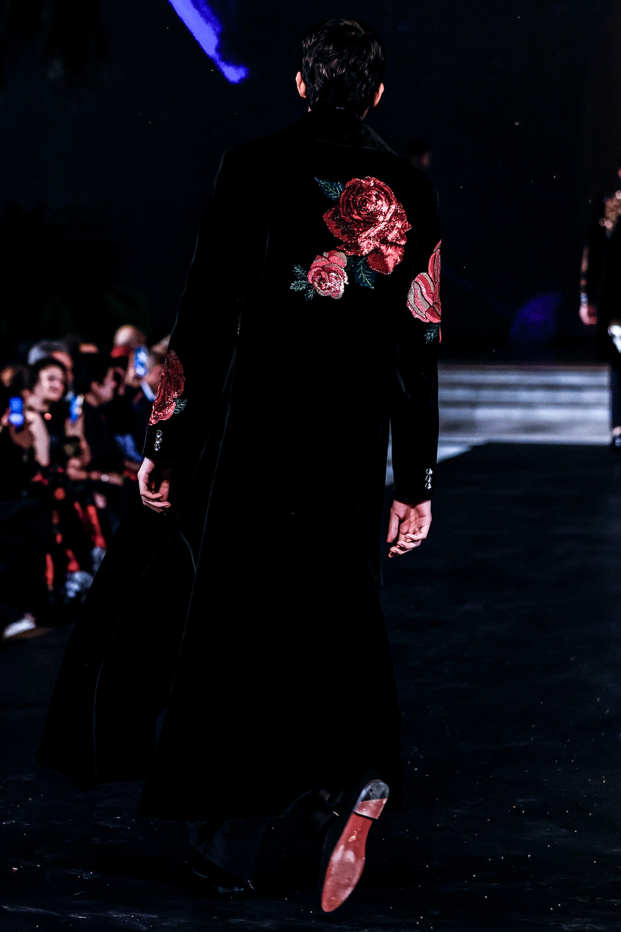 Black Silk Velvet Embroidered Groom Sherwani by Rohit Bal Men at Pernia ...