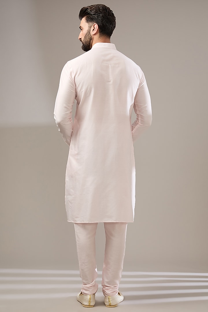 Pink Silk Poth Embroidered Wedding Sherwani Set by RE CHANNEL at Pernia ...