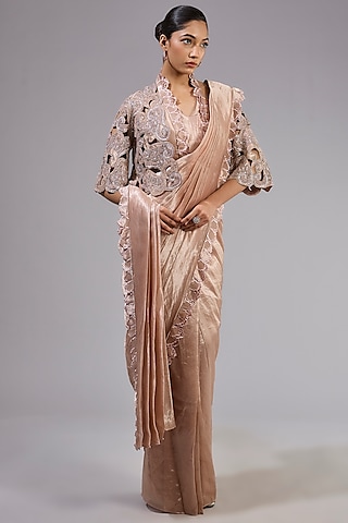 Buy Transparent Saree for Women Online from India's Luxury Designers 2025