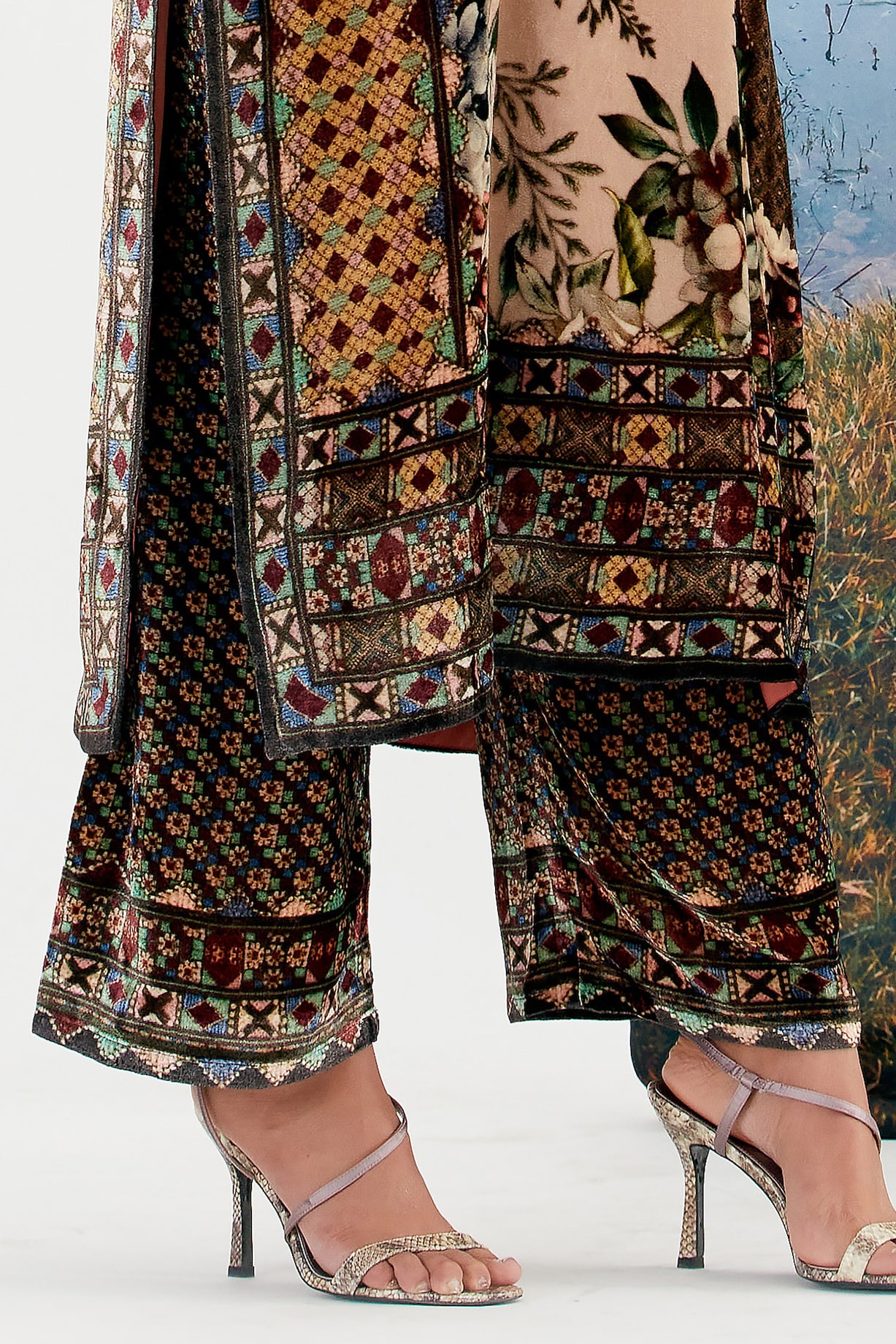Multi-Colored Printed Pants by Rajdeep Ranawat at Pernia's Pop Up Shop 2024