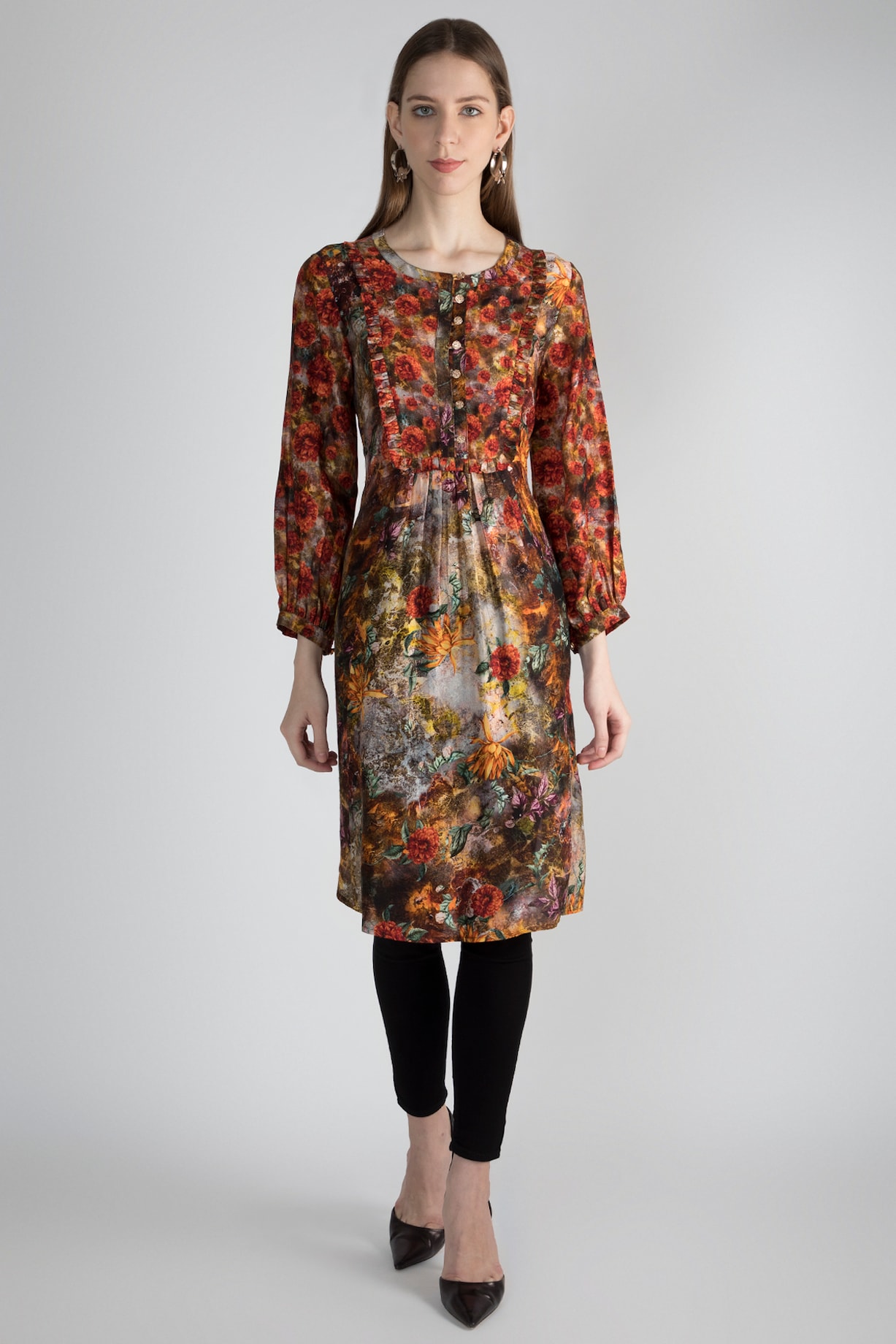 Multi Colored Floral Printed Tunic by at Pernia's Pop Up Shop 2025