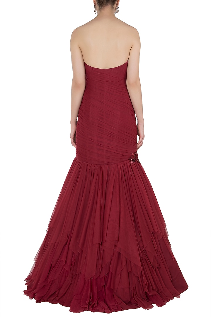 Red tube embellished gown available only at Pernia's Pop Up Shop. 2026