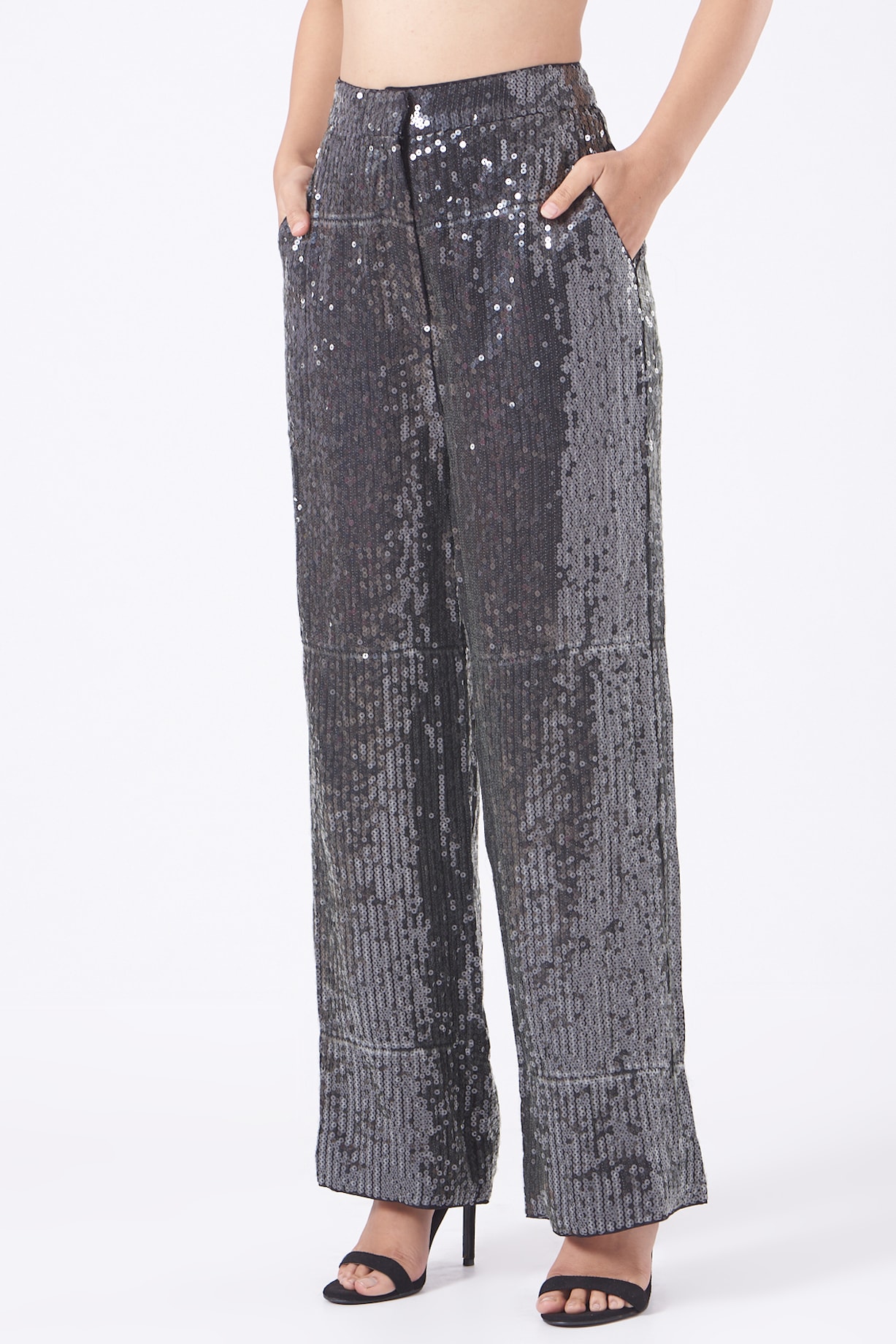 Navy Blue Hand Embroidered A-Line Jacket Set by Rahul Mishra at Pernia ...