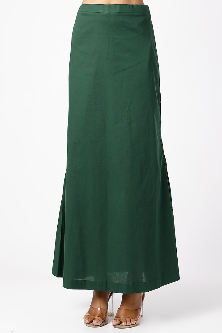 Emerald Green Satin Organza Saree Set by Ruchi Soni at Pernia's Pop Up ...