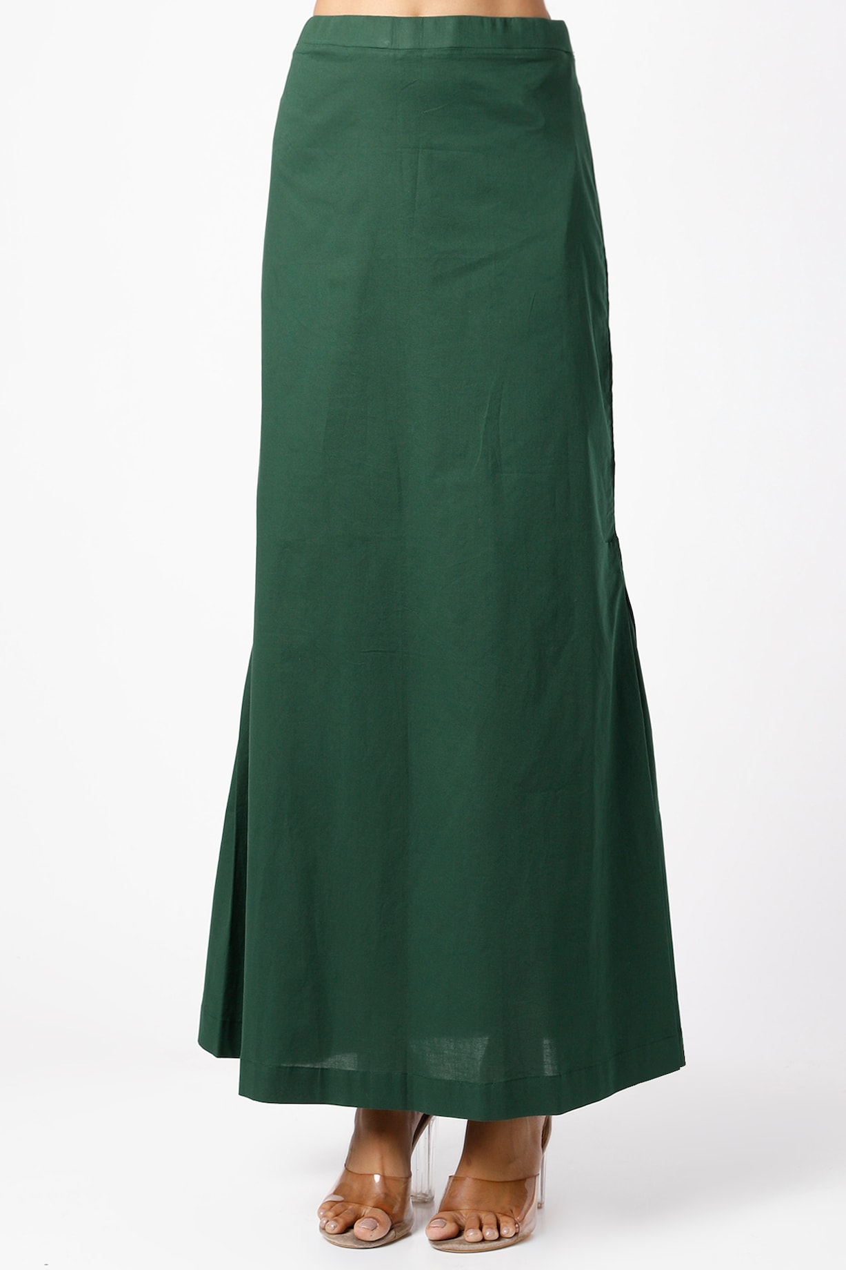 Emerald Green Satin Organza Saree Set by Ruchi Soni at Pernia's Pop Up ...