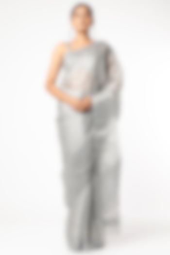 Grey Sequins Embroidered Saree Set by Ruchi Soni at Pernia's Pop Up ...