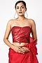 Scarlet Red Sequins Embroidered Saree Set Design by Ruchi Soni at ...