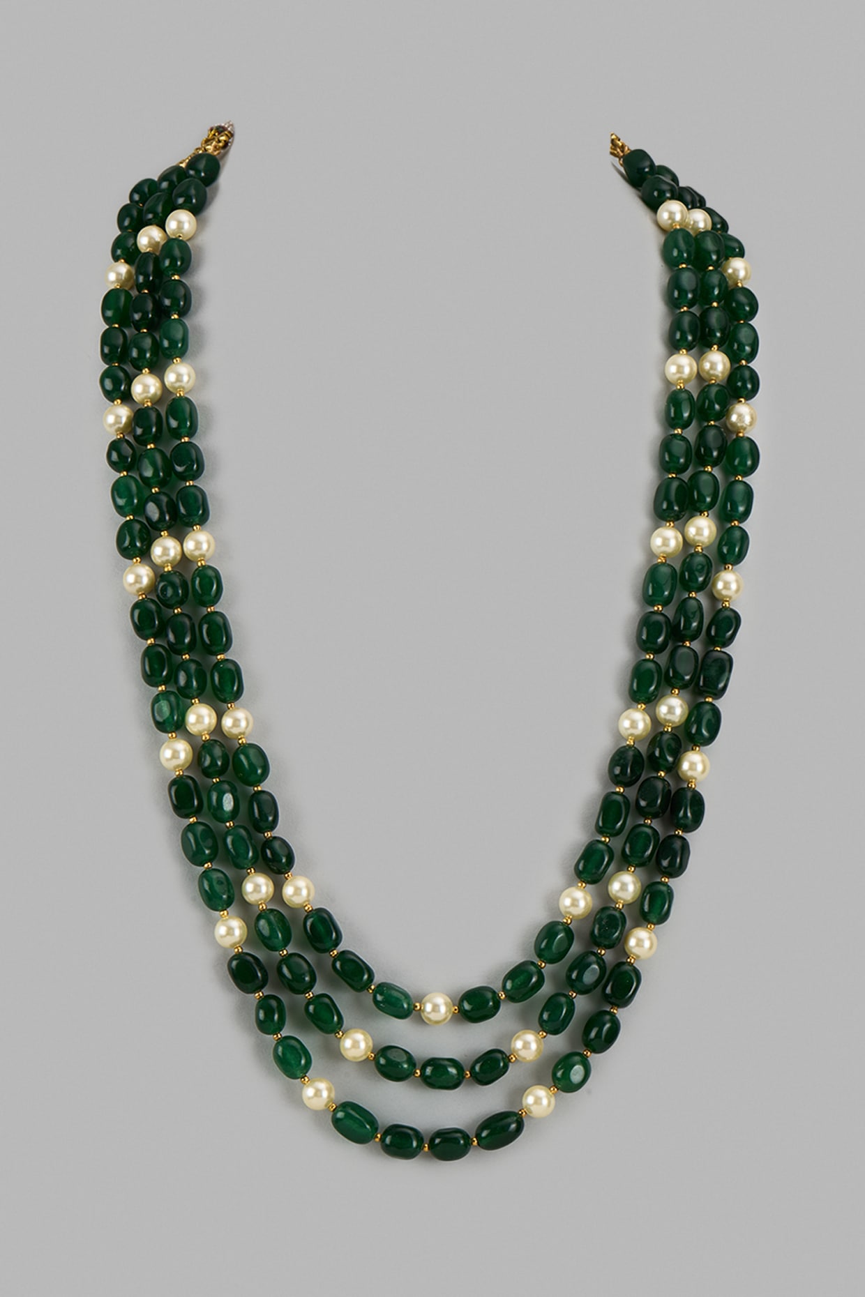 Green Emerald & Pearl Necklace by Suhana art & jewels at Pernia's Pop ...