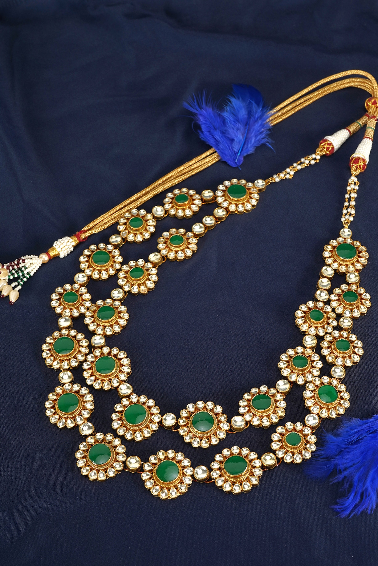 Gold Polki & Semi-Precious Stone Mala by Suhana art & jewels at Pernia ...