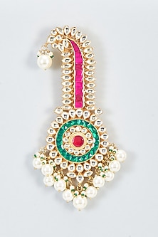 Gold Ruby & Emerald Kalgi Design by Suhana art & jewels at Pernia's Pop ...
