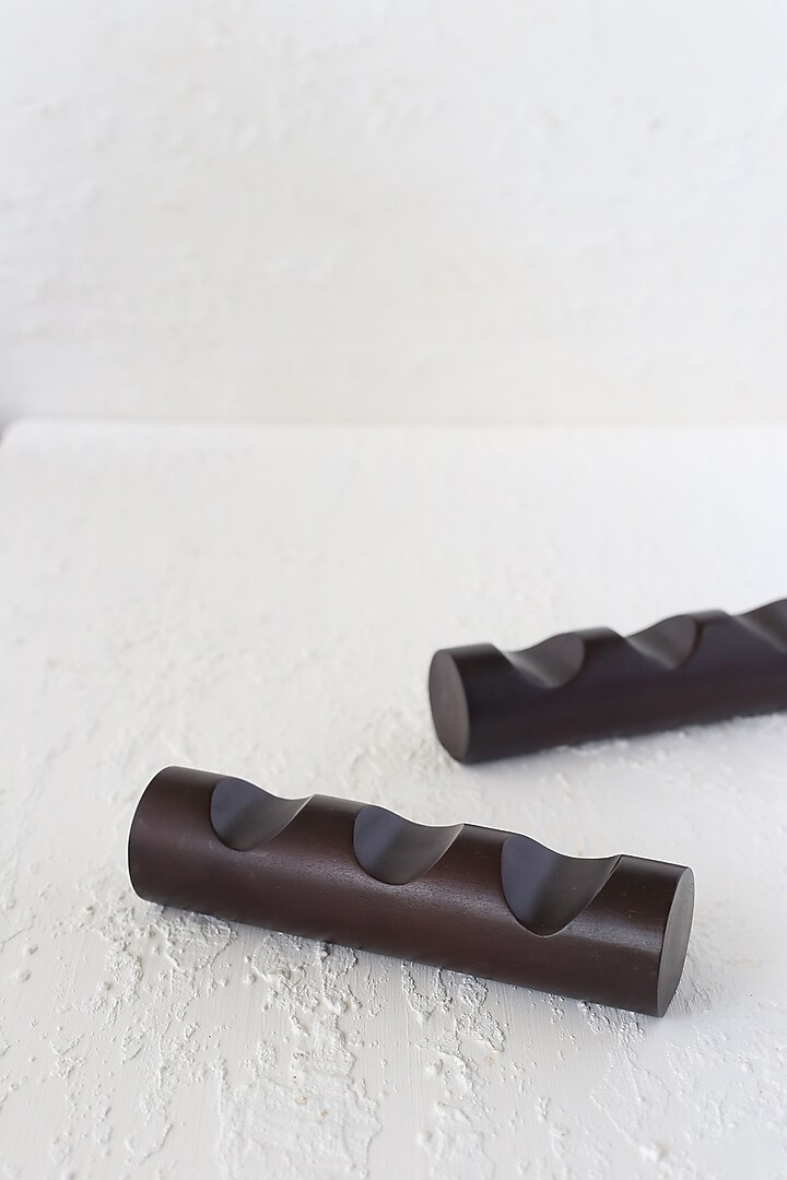 Walnut Polished Mango Wood Taco Log (Set of 2) Design by Sashays at ...