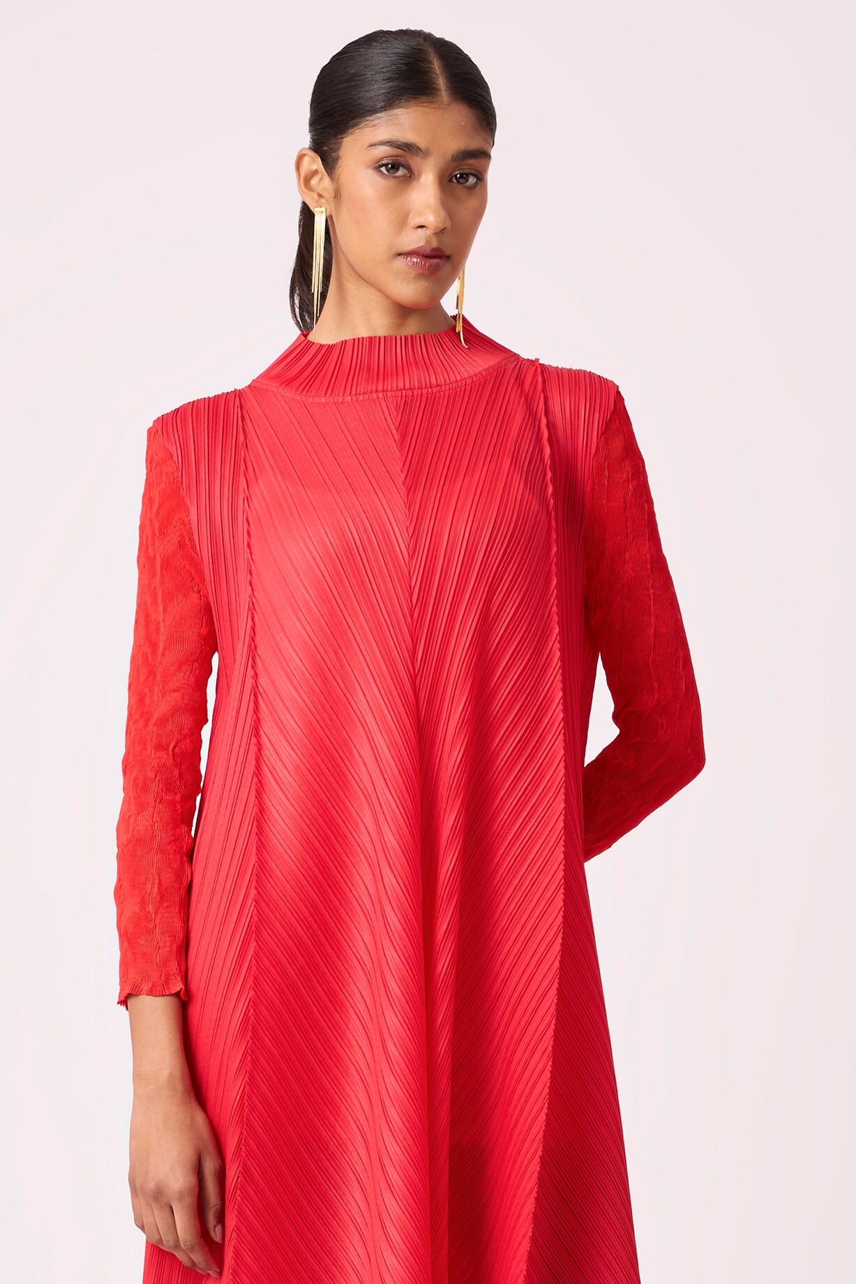 Red Polyester Dress by Scarlet Sage at Pernia's Pop Up Shop 2025