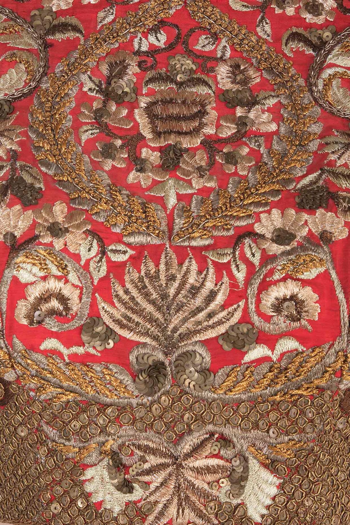 Red Embroidered Lehenga Set by Samant Chauhan at Pernia's Pop Up Shop 2026