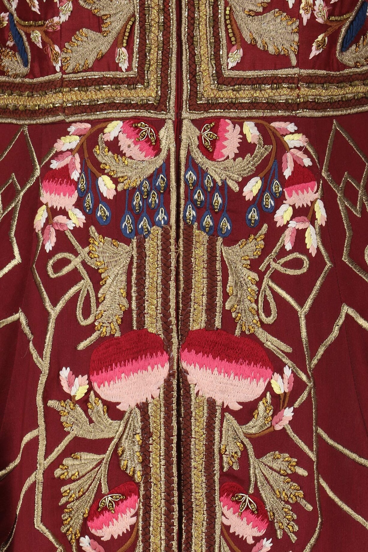 Wine thread work jacket gown available only at Pernia's Pop Up Shop. 2026