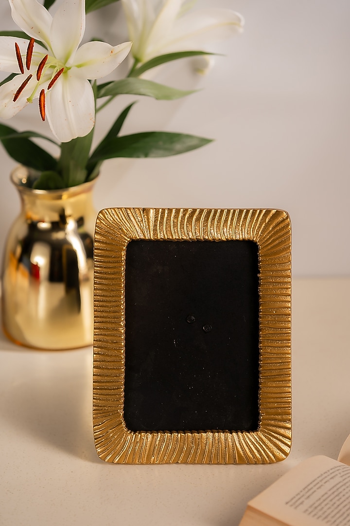 Golden Metal & Glass Fluted Frame by SG Home at Pernia's Pop Up Shop 2025