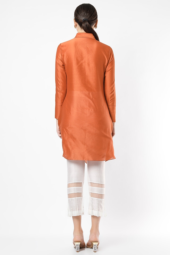 Rust Embroidered Kurta Set Design by Shivangi Jain at Pernia's Pop Up ...